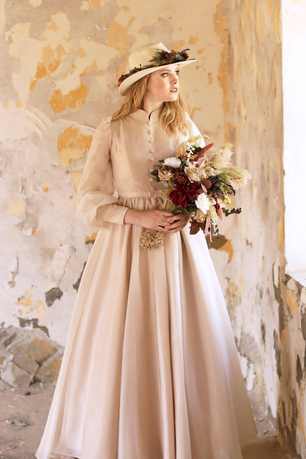 My Dreams Angel Balon Kollu Tesettür Abiye Elbise - Eser Giyim