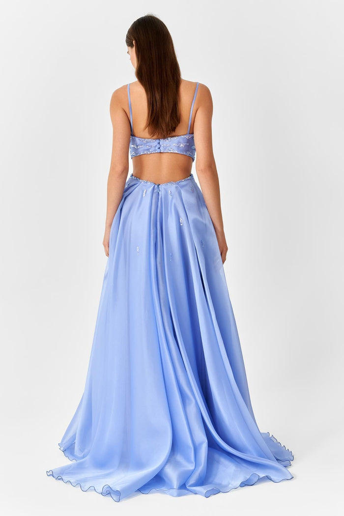 Ömür Inn Backless Sequined Dress - Eser Giyim